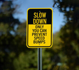 Caution Slow Down Sign - Alumetal