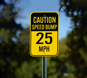 Speed Bump Sign - Alumetal