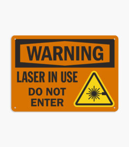 Laser Warning Signs - Alumetal