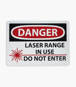 Laser Warning Signs - Alumetal