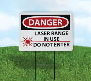 Laser Warning Signs - Alumetal