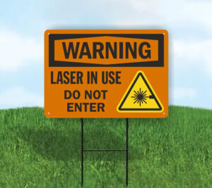Laser Warning Signs - Alumetal