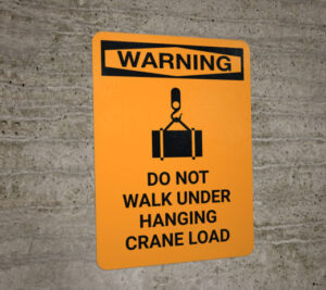 Crane Warning Signs - Alumetal