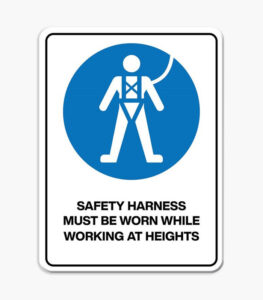 Working at Heights Signs - Alumetal