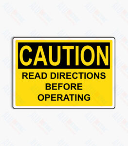 Operational Warning Signs - Alumetal