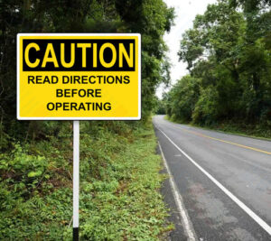 Operational Warning Signs - Alumetal